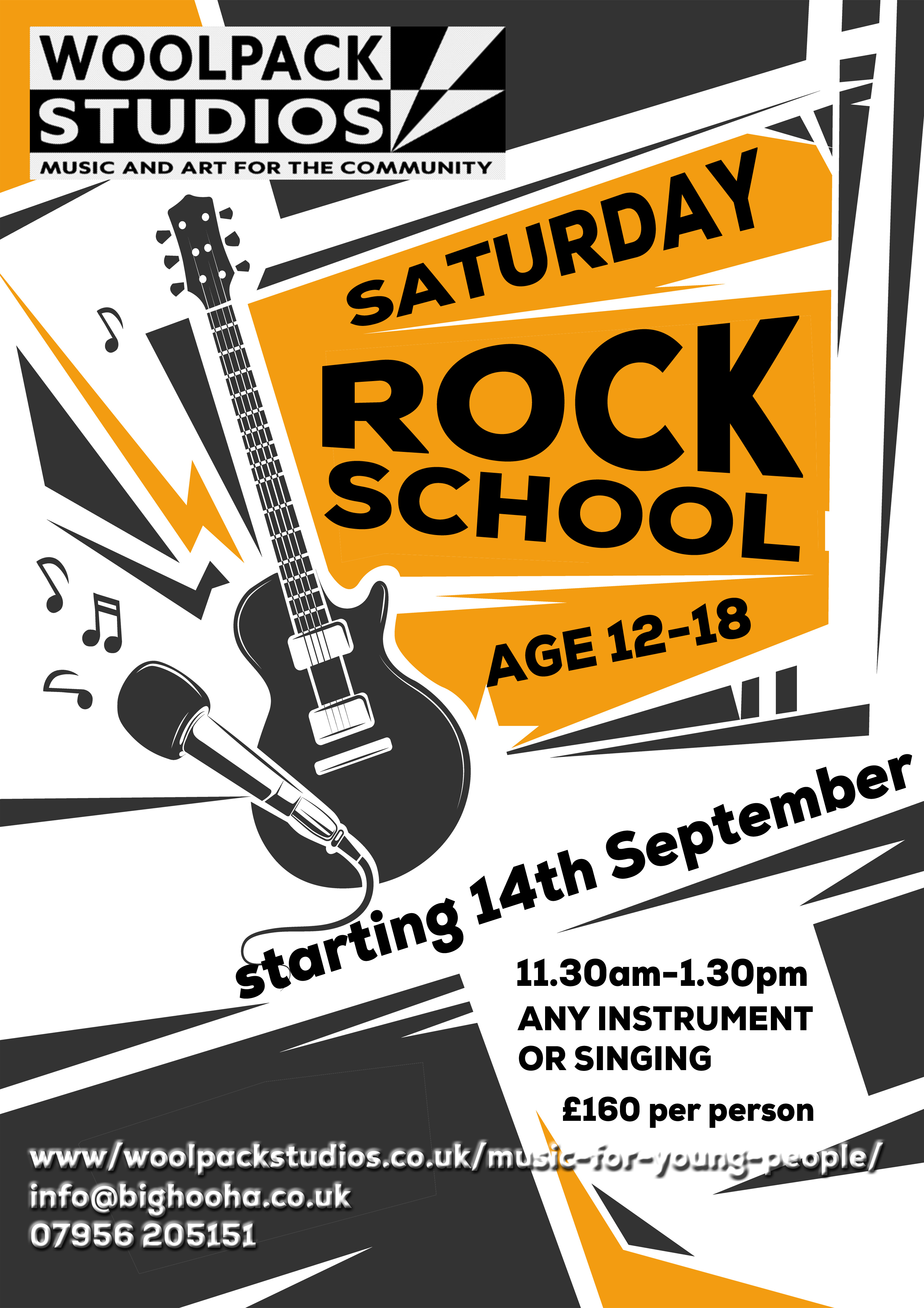 ROCK SCHOOL FLYER SEPT 2019 – The Woolpack Music & Arts Studios